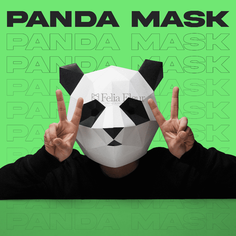 Jual Papercraft Topeng Panda Premium 3D Unik | Shopee Indonesia