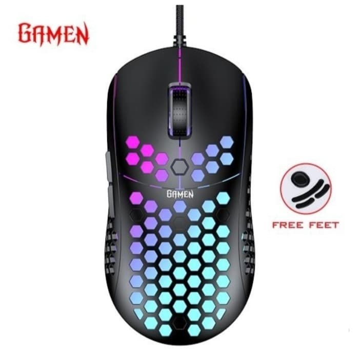 Jual Gamen Mouse Gaming Gm710 6400 DPI macro Ultralight by ROBOT ...