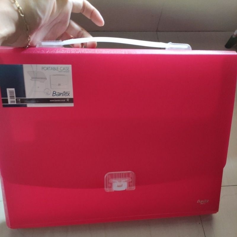 Jual Bantex Portable Case / Map Plastik Model Tas Dengan Handle Size ...