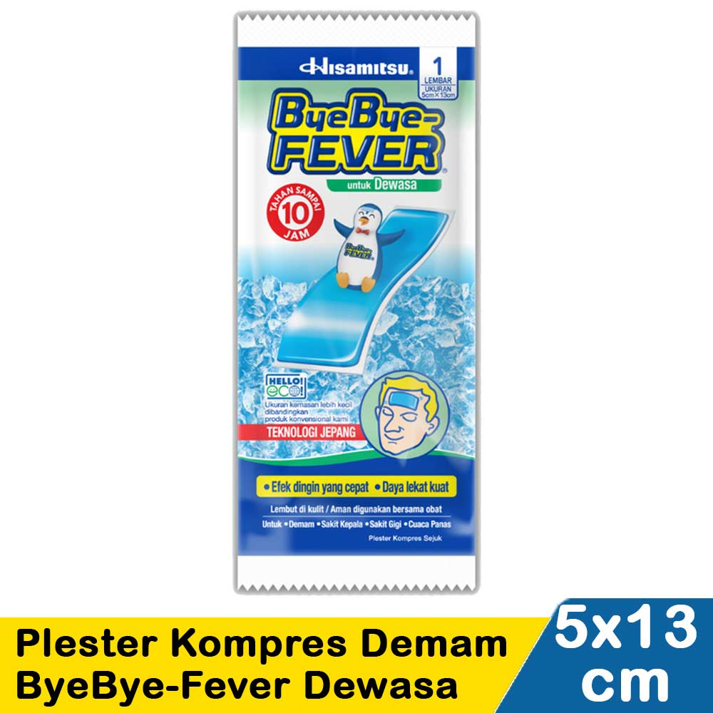 Jual KOMPRES DEMAM BYE BYE FEVER DEWASA 1 LEMBAR | Shopee Indonesia