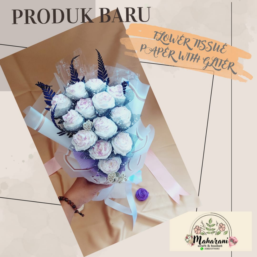 Jual BUKET BUNGA KERTAS GLITER ||PAPER FLOWER BOUQUET ||FLOWER BOUQUET ...