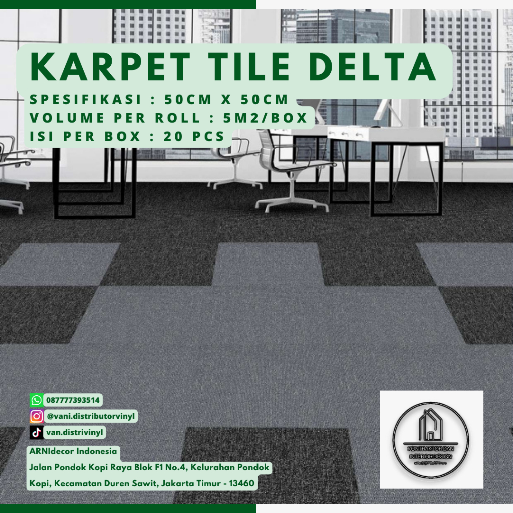 Jual Karpet Tile | Karpet Kantor | Karpet Hotel - DELTA 50cm x 50cm ...