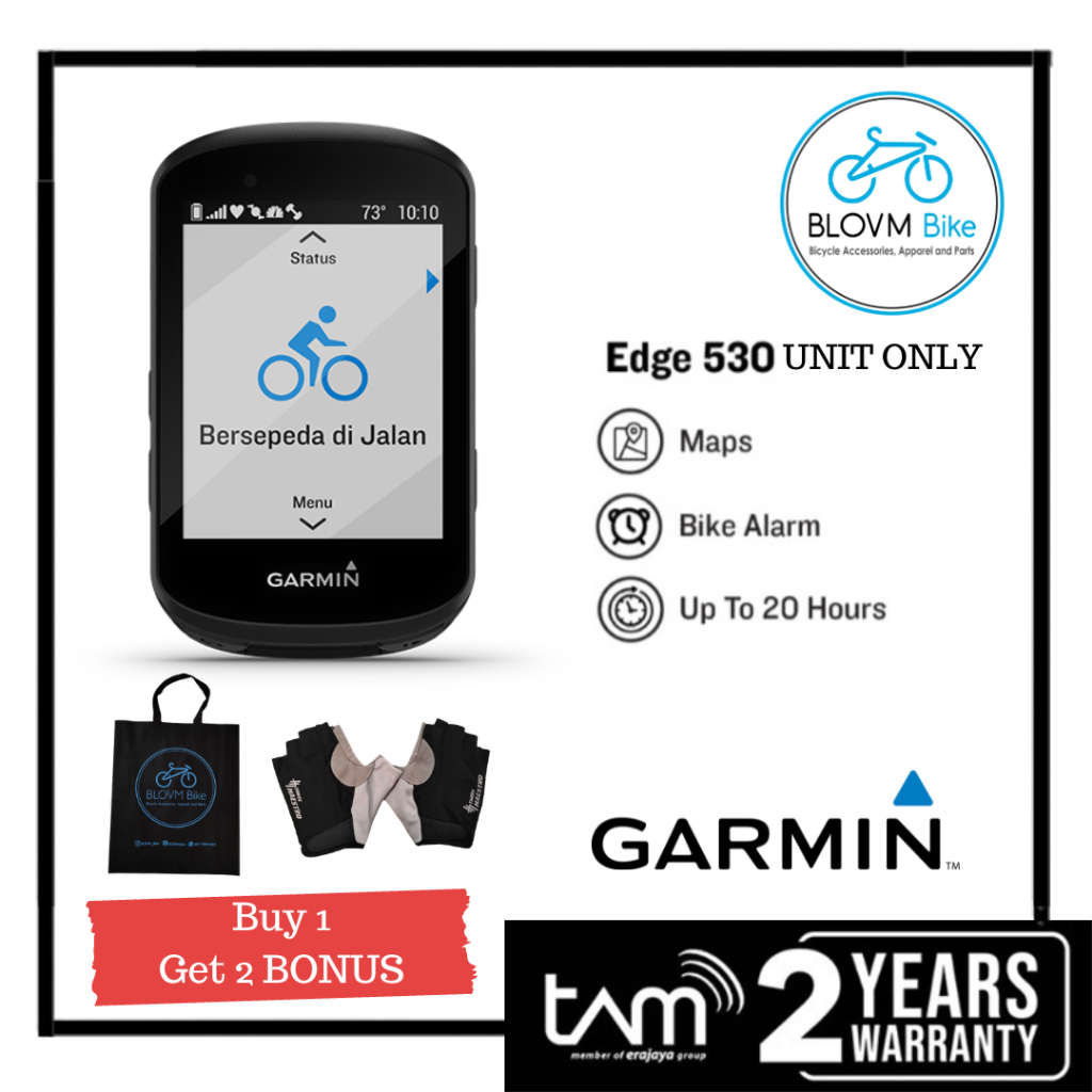 Jual Garmin Edge 530 GPS Cyclocomp Resmi TAM Garansi 2 Tahun Original ...