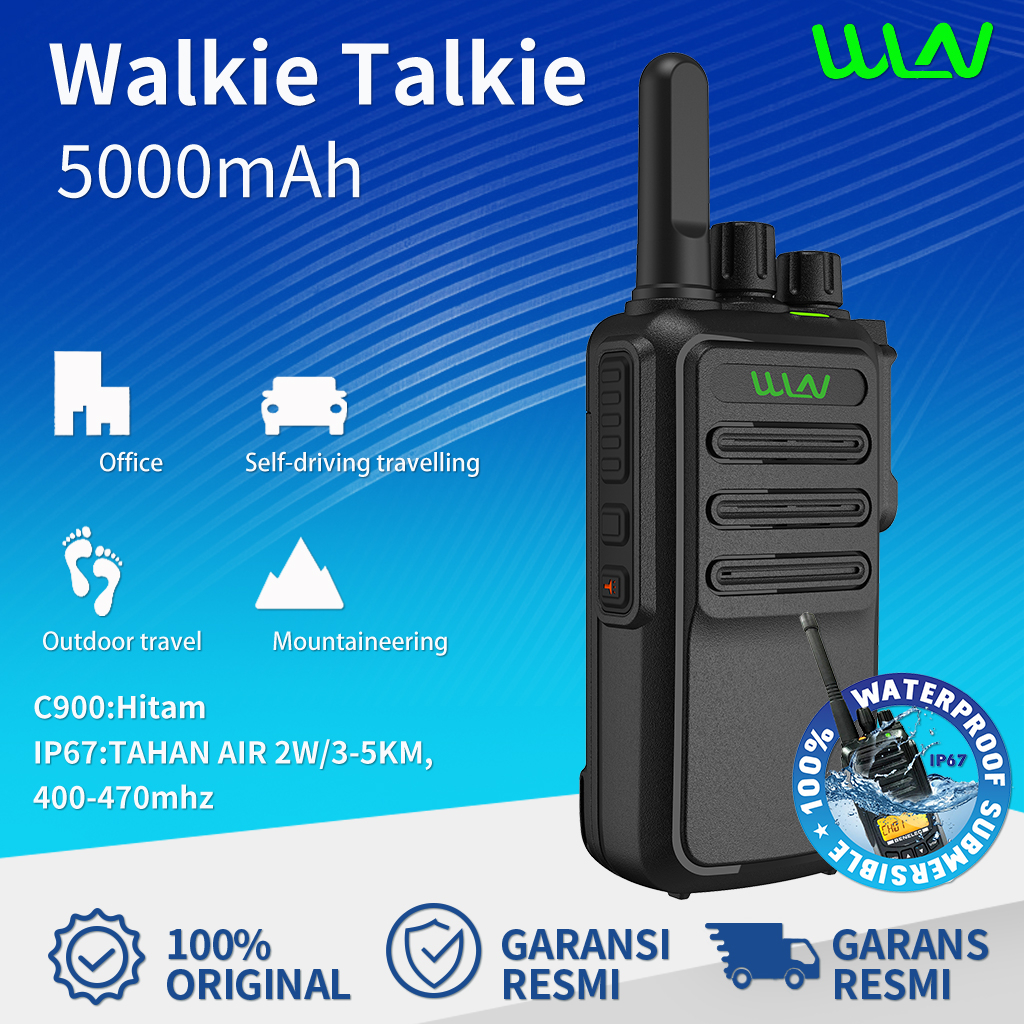 Jual HT WLN KD-C900 IP67 UHF 400-470 MHZ WATERPROOF Battery Ready ...