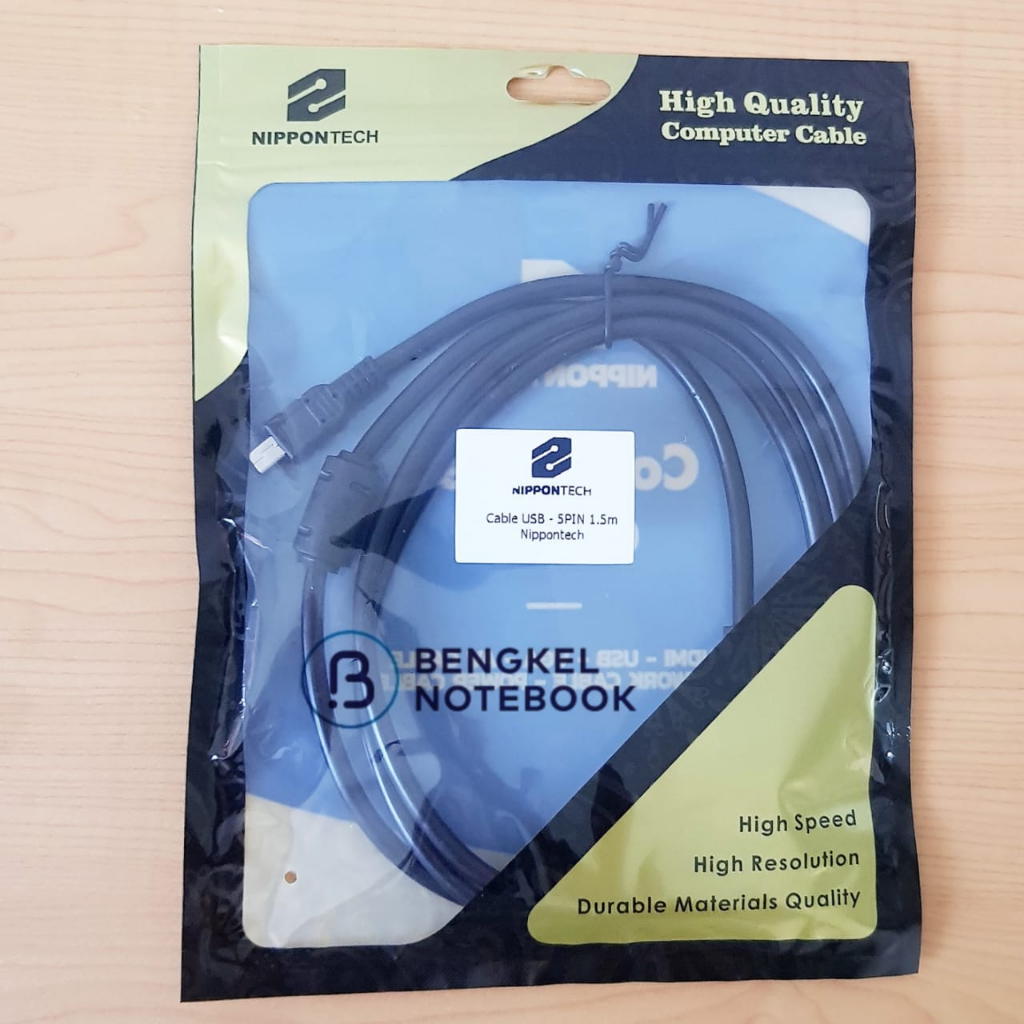 Jual Kabel Mini USB 5PIN TO USB 1.5M Nippontech | Shopee Indonesia
