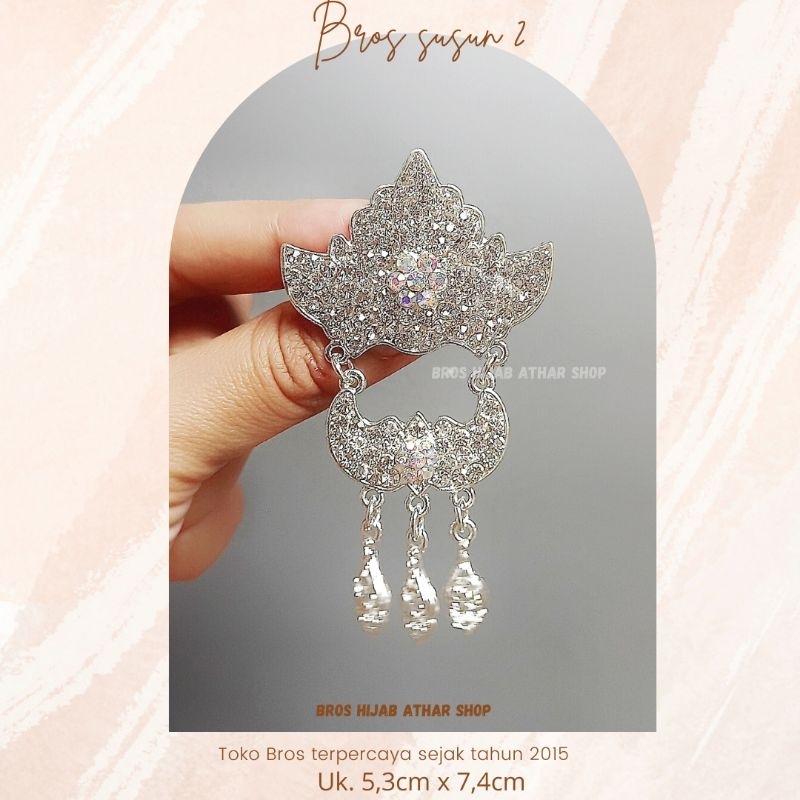 Jual Bros Kebaya Gold Emas Kutubaru 2 Dan 3 Susun Bross Pengantin ...