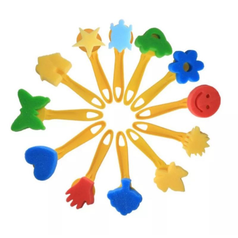 Jual Mainan edukasi Set Kuas SPONS 6 pcs | Shopee Indonesia