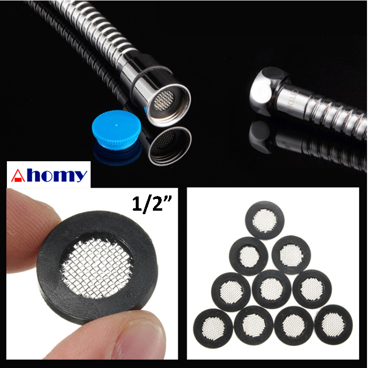 Jual seal karet 1/2” filter hitam selang fleksibel shower bidet water ...