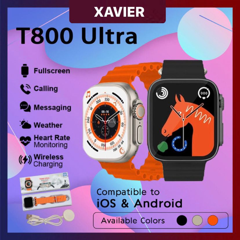 Jual XAVIER Smart Watch T800 Ultra Bluetooth Smartwatch 1.99 inch HD ...