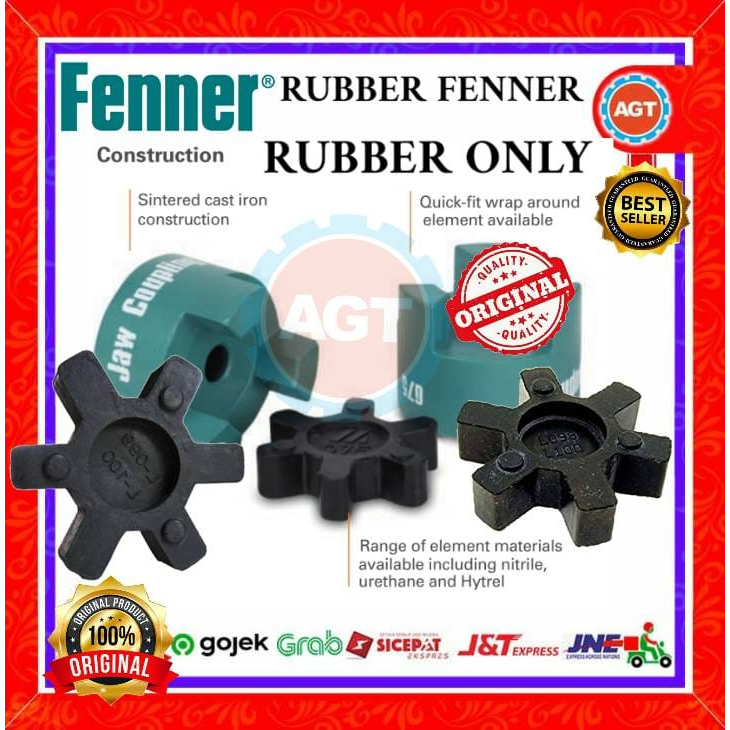 Jual FENNER L225 JAW COUPLING ELEMENT RUBBER ONLY - ORIGINAL MURAH | Shopee Indonesia
