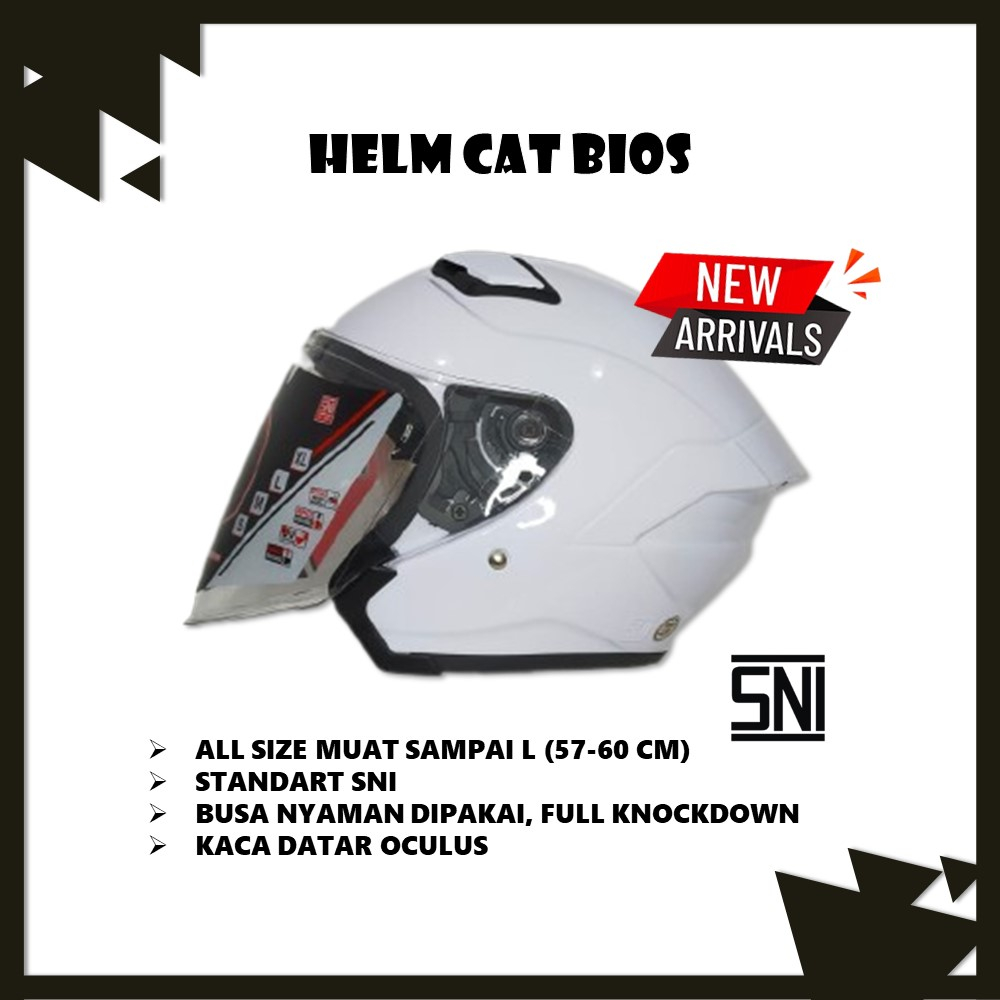 Jual Helm CAT Bios Solid | Shopee Indonesia