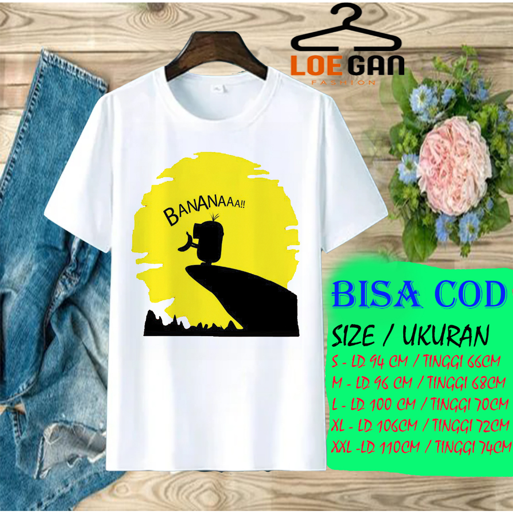 Jual KAOS LOEGAN PRINT TEE SHIRT MINION SIMBA LION KING DESPICABLE ME ...