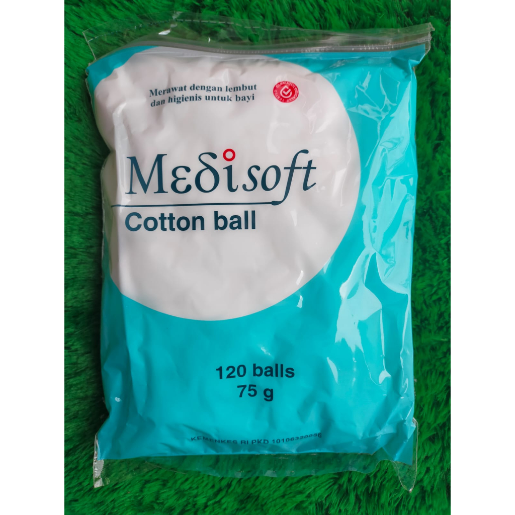 Jual Medisoft Cotton ball, Kapas Bola/ Bulat 120balls, 75 & 120 gram ...