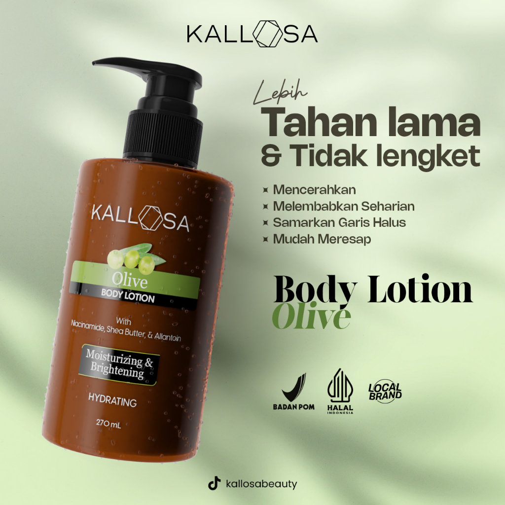 Jual [ED DES 2024] KALLOSA Olive Body Lotion/Body Lotion Bagus ...