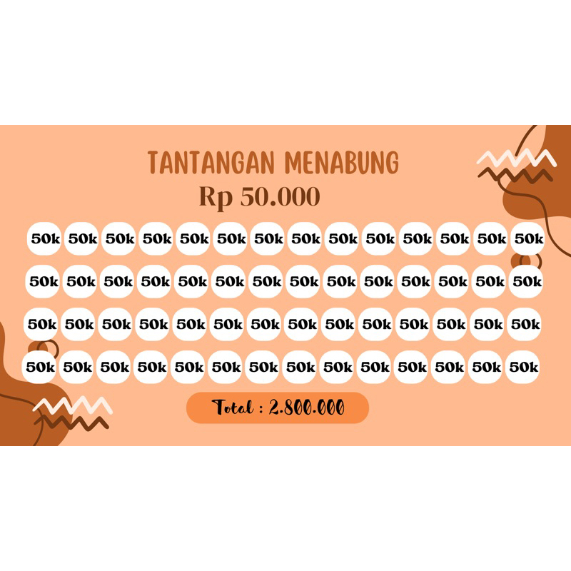 Jual Tantangan menabung Toples | Stiker Tantangan Menabung | Shopee ...