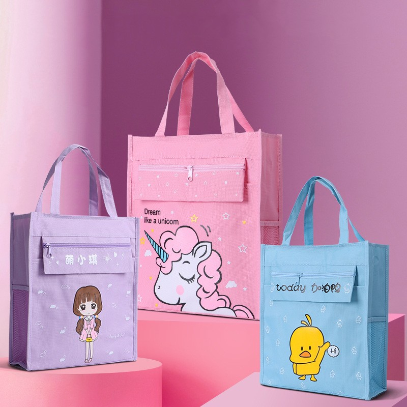 Jual Tas kursus kartun Tas belajar lucu Tas sekolah murah Cute canvas ...