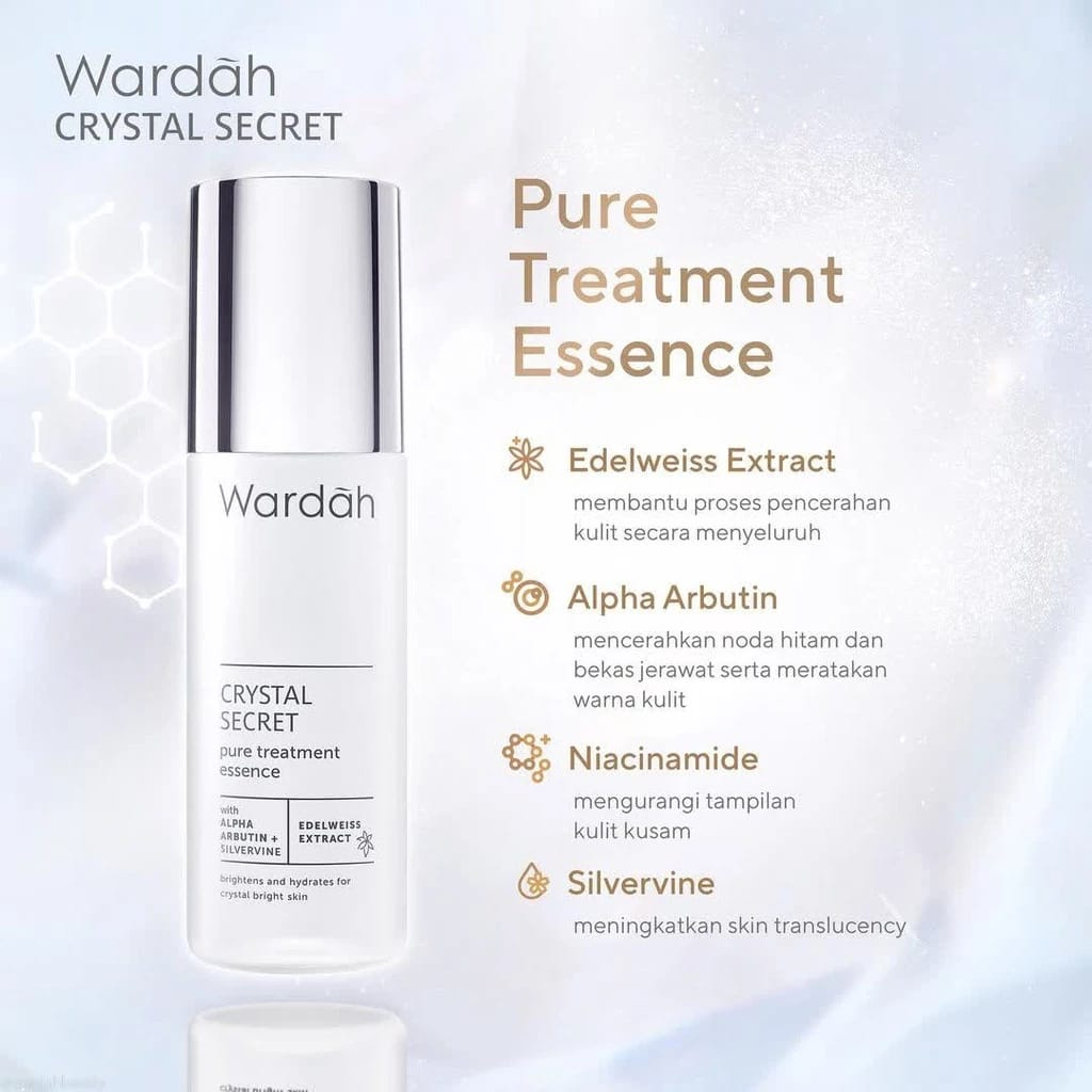 Jual Wardah Crystal Secret Pure Treatment Essence 30ml | Shopee Indonesia