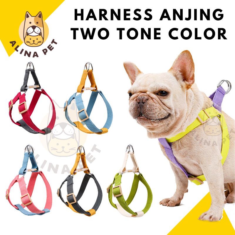 Jual Harness Anjing TWO TONE Dog Harness Ombre Dua Warna Tali Kucing ...