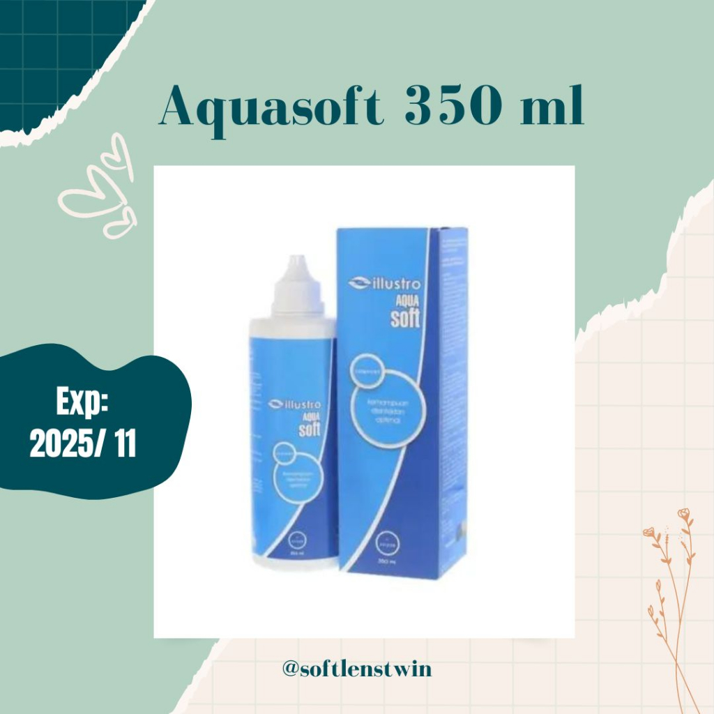 Jual CAIRAN SOFTLENS ILUSTRO AQUASOFT 350 ML dan 120ML | Shopee Indonesia