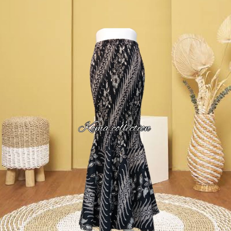 Jual Rok Batik Duyung Plisket KERASAKTI ABU S - Jumbo / Rok Bawahan ...