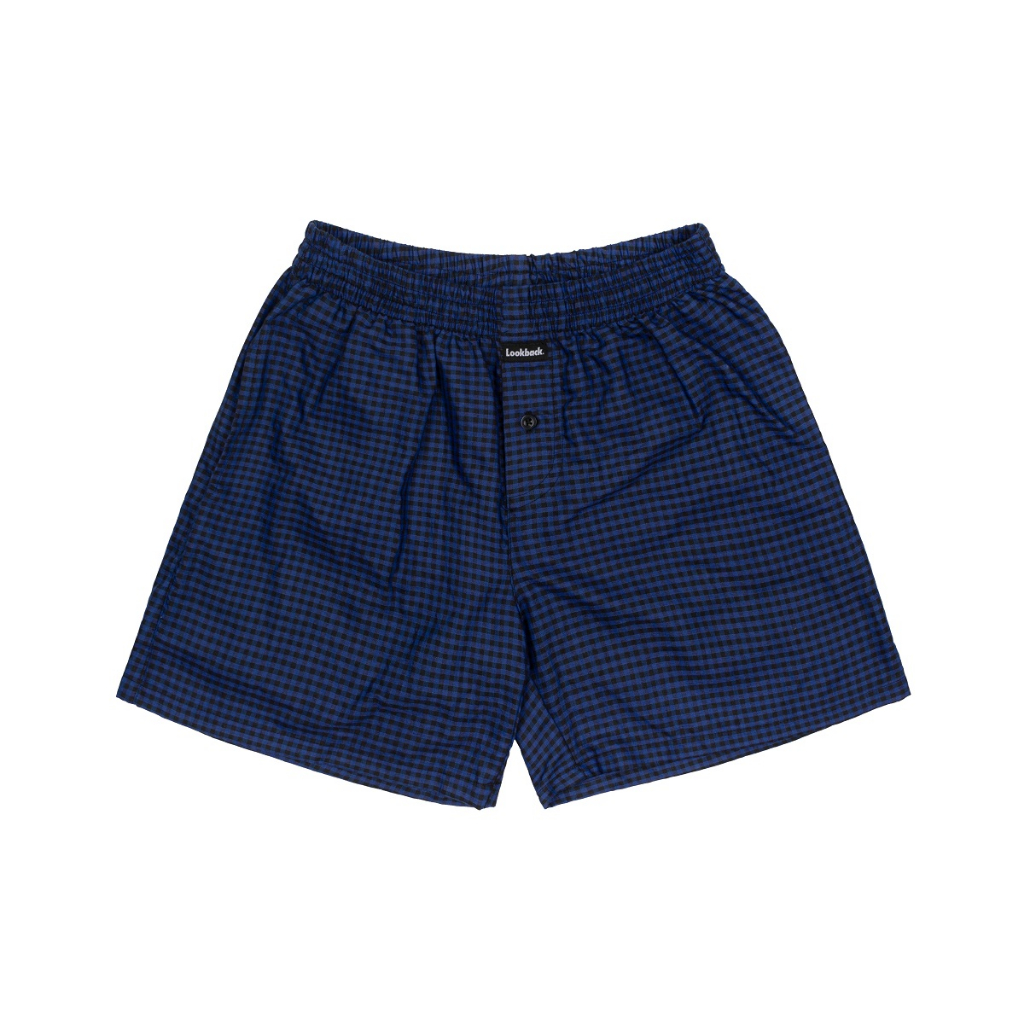 Jual LOOKBACK Celana Boxer Pria Wanita Celana Pendek Model Kancing Saku ...