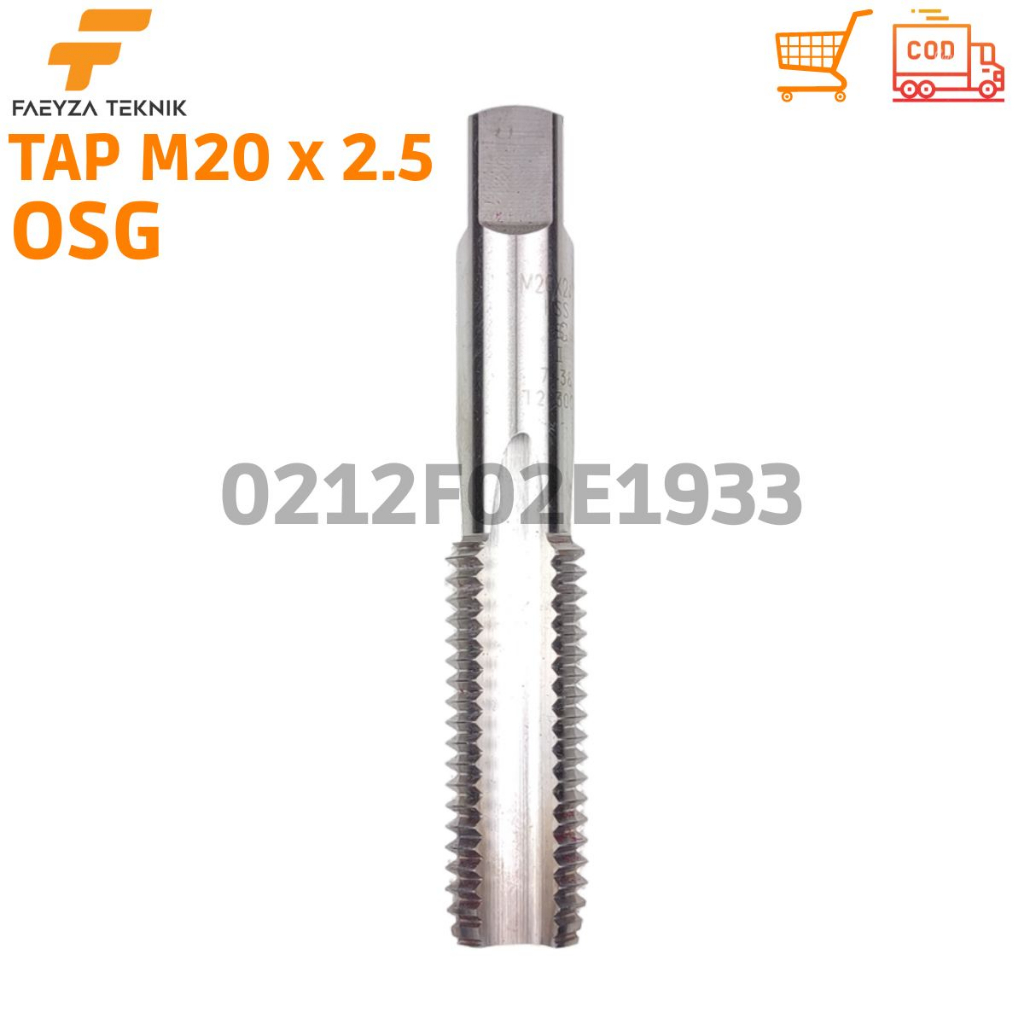 Jual Tap Manual Hand Tap M20 x 2.5 Pointed OSG Bukan Yamawa Guehring | Shopee Indonesia