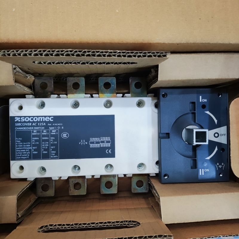 Jual COS 4P 125A SIRCOVER 41AC4013 COS MANUAL SOCOMEC CHANGE IVER SWITCH ON-OFF-ON | Shopee ...