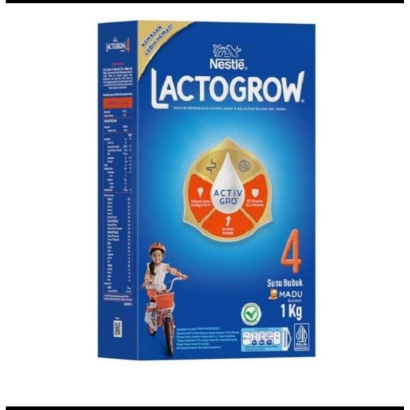 Jual LACTOGROW 4 ACTIVE GRO SUSU ANAK BOX 1KG | Shopee Indonesia