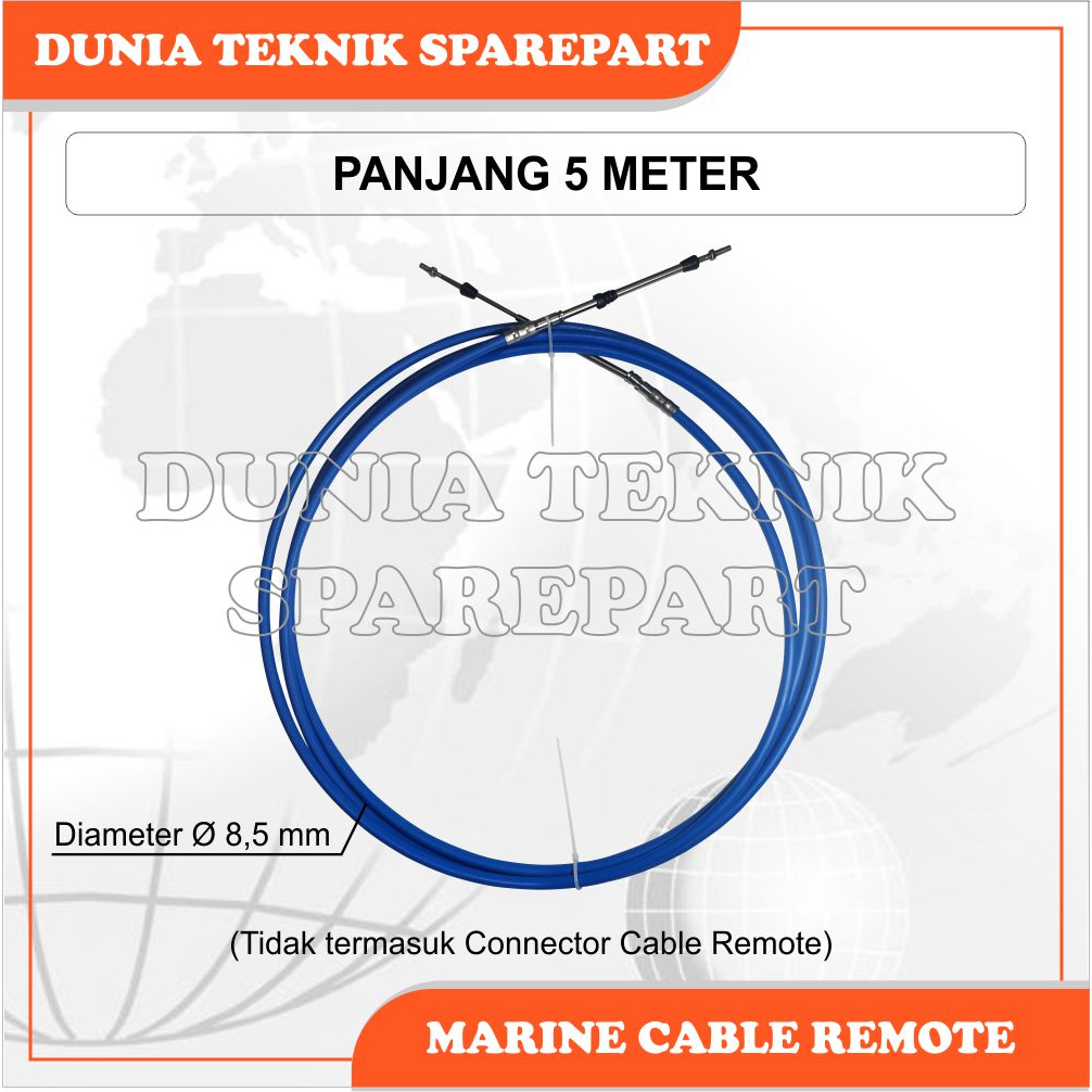 Jual 5 METER MARINE CABLE REMOTE / KABEL GAS MESIN KAPAL / TALI GAS ...