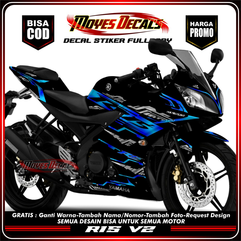 Jual Decal R15 V2 Full Body Dekal R15 V2 Stiker R15 V2 Full Body Keren ...