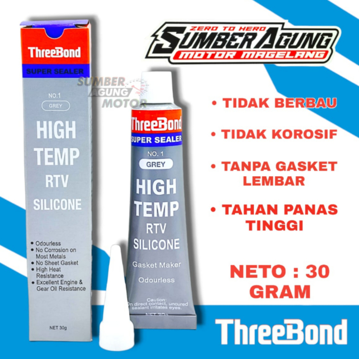 Jual LEM THREEBOND TRIBON SUPER SEALER GREY ABU ABU HIGH TEMP NET 30G ...