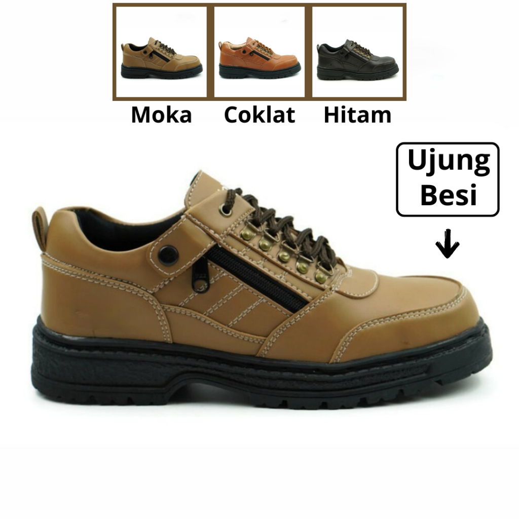 Jual Sepatu safety pria safety shoes sepatu kerja proyek pria sepatu ...