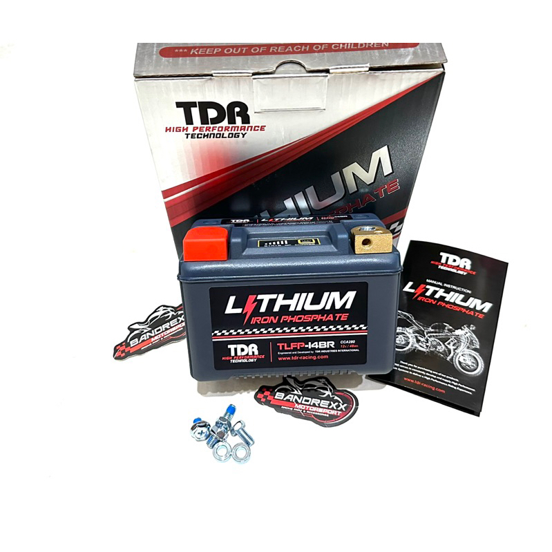 Jual Aki TDR Lithium Iron Phosphate (LiFePO4) Battery TLFP-14BR 12V ...