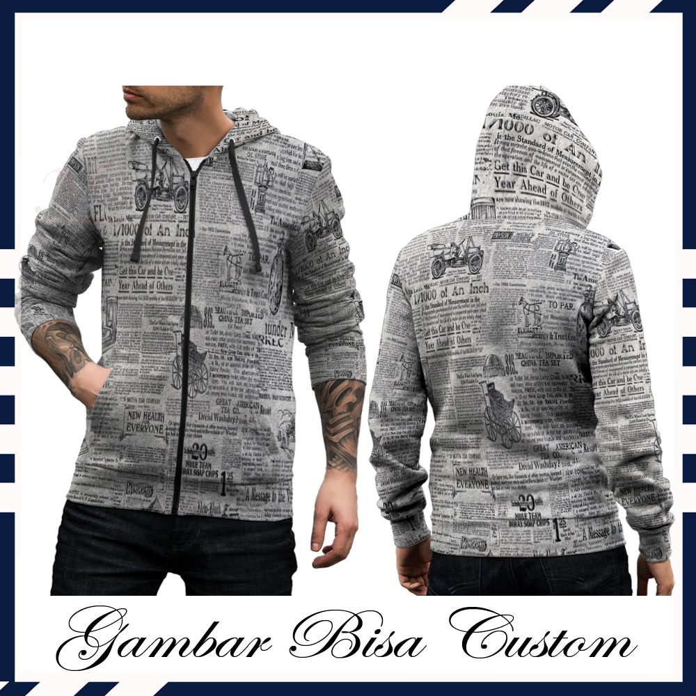 Jual Jual Jaket Hoodie Dewasa Terbaru Fullprint KORAN Desain Keren ...