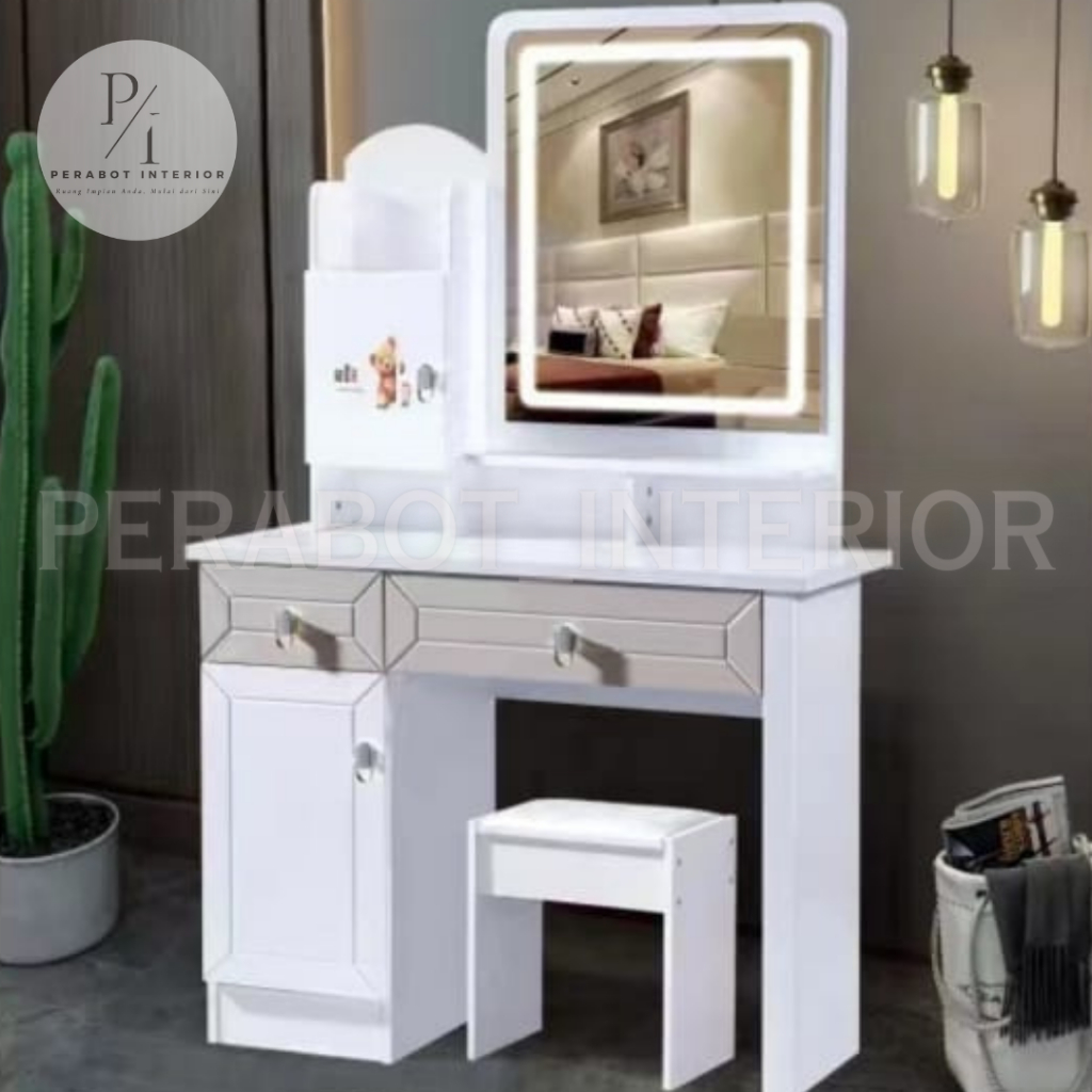 Jual MEJA RIAS IMPORT MEWAH LAMPU LED Minimalis Bahan Berkualitas ...