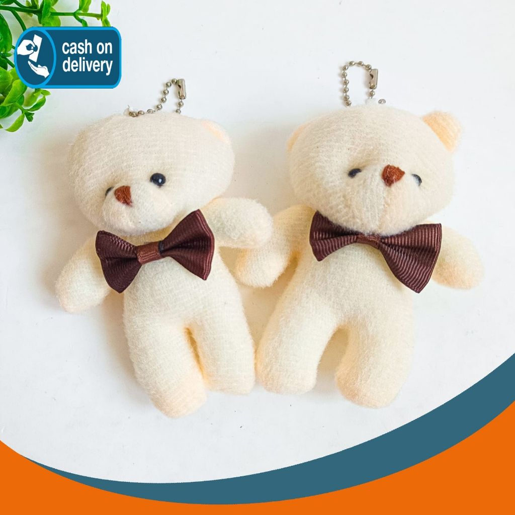 Jual gantungan kunci boneka teddy bear dasi ukuran 10 x 7 x 5 cm ...