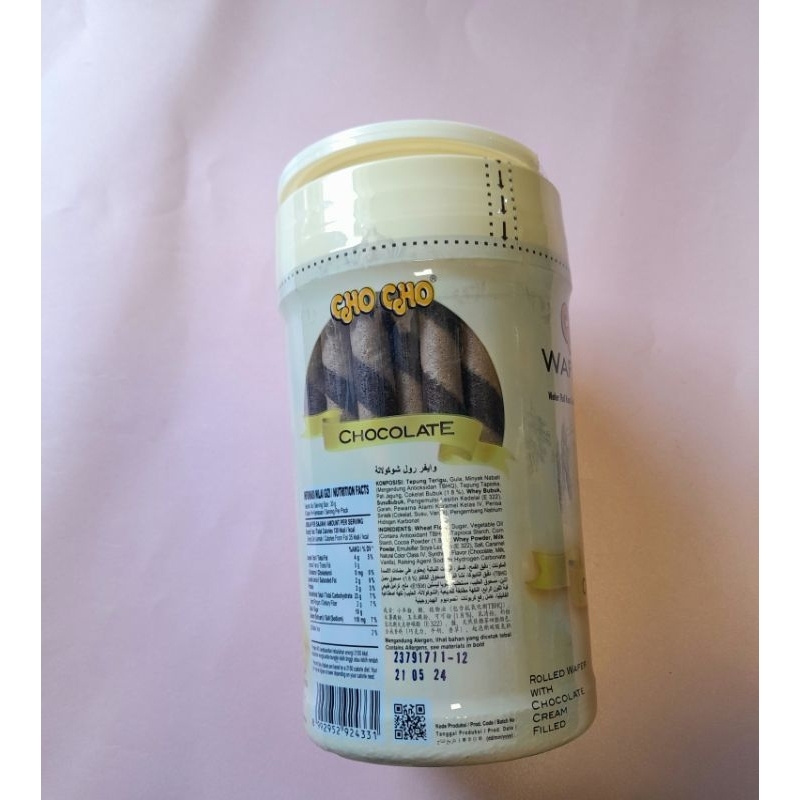 Jual cho cho wafer roll chocolate 260g | Shopee Indonesia