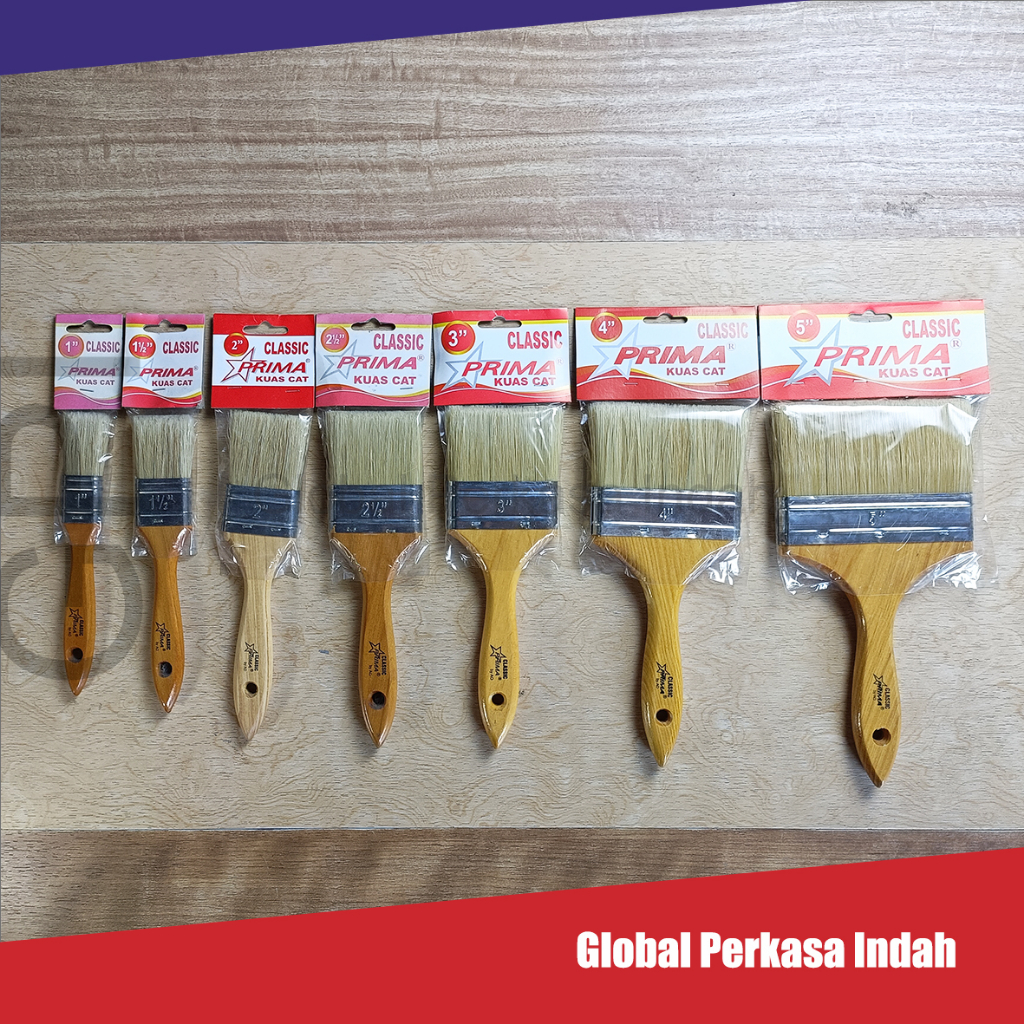 Jual PRIMA Kuas Cat Classic 1,5" 2" 2,5" 3" 4" 5" | Shopee Indonesia