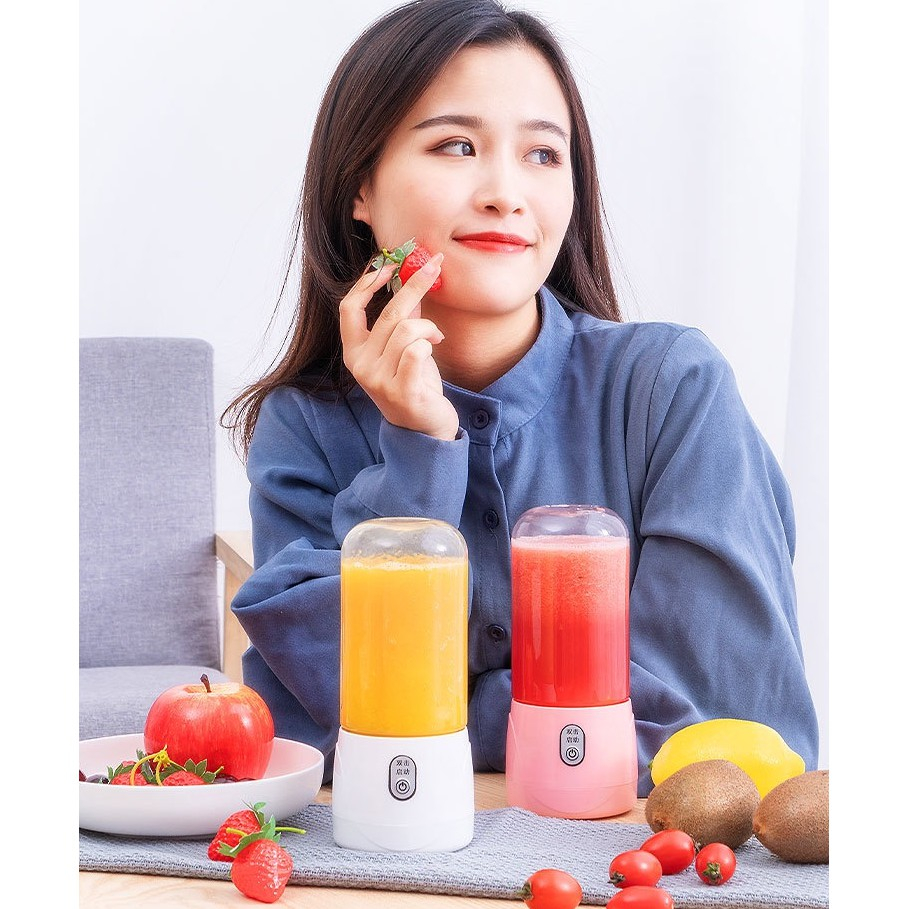 Jual Blender Mini Juicer USB Rechargeable Blender Portbale Mini 410ML ...