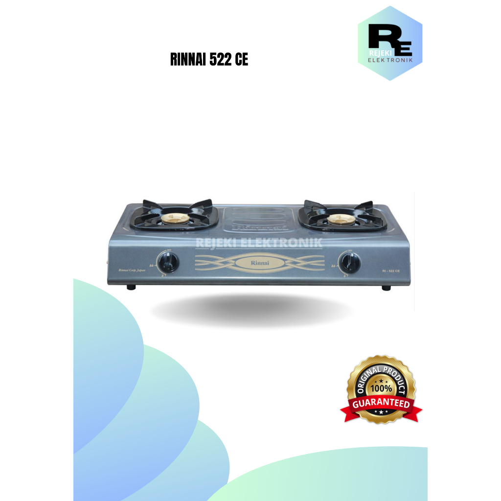 Jual Rinnai Kompor Gas 2 Tungku - RI522CE RI 522 C E RI522 CE RI 522CE ...