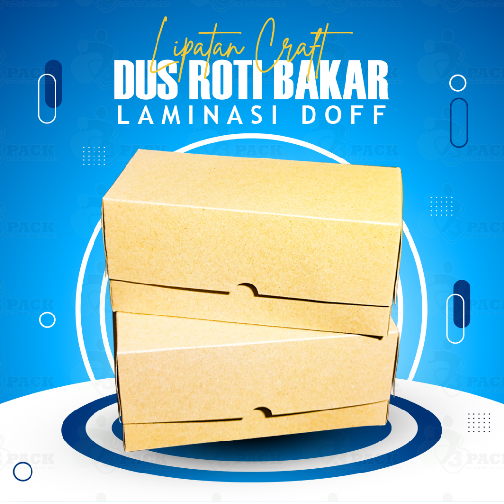 Jual Dus roti bakar craft laminasi polos | Shopee Indonesia