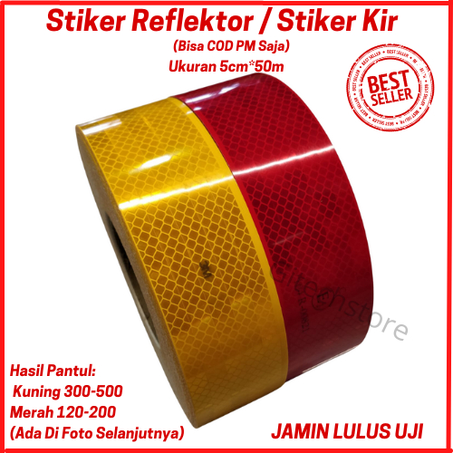 Jual Stiker Reflektor 3M Original Stiker Reflektif Stiker Kir 3M Stiker ...