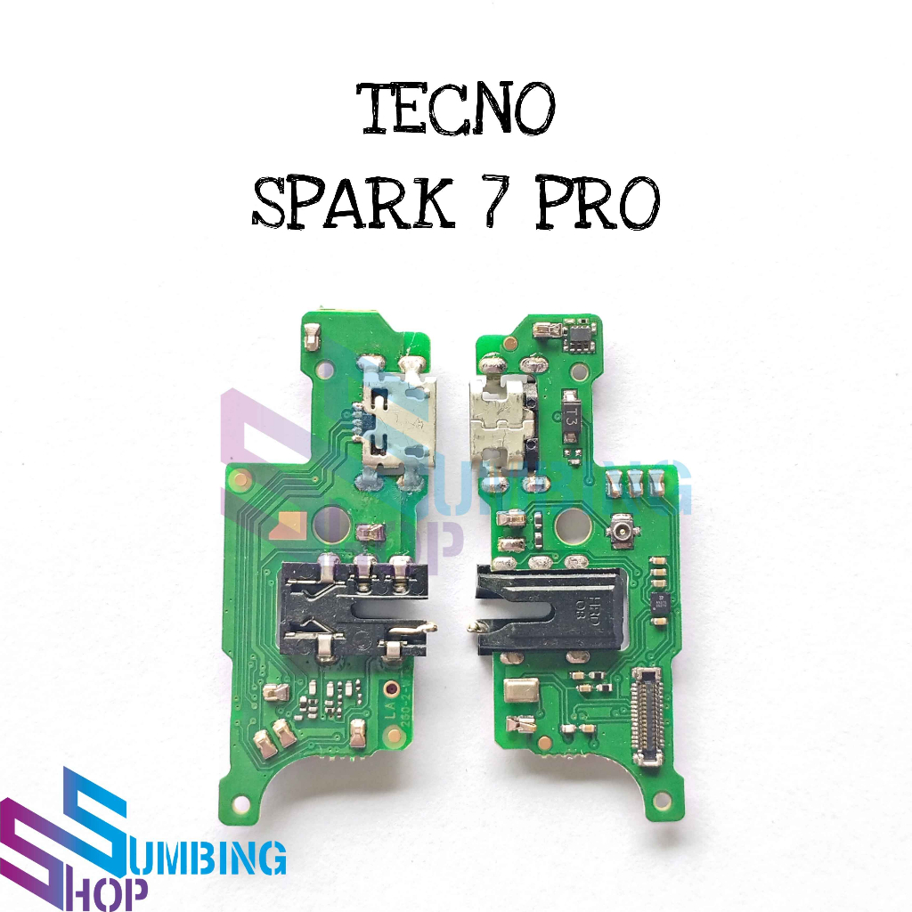 Jual Konektor Charger Tecno Spark 7 Pro PCB Board Usb Papan Con Cas Mic ...