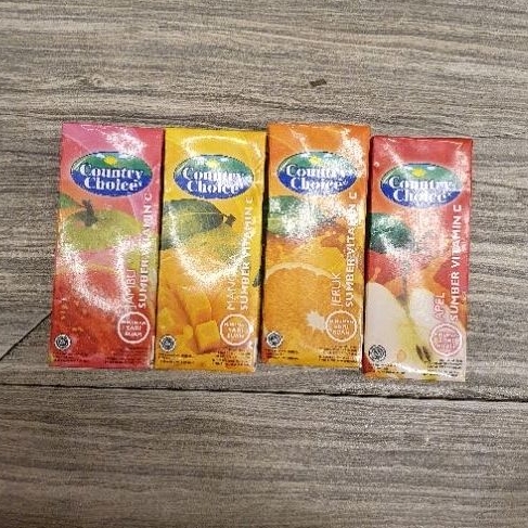 Jual Country Choice minuman juice jus rasa APEL /JERUK/ MANGGA / JAMBU ...