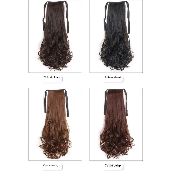 Jual Wig Ponytail Anak Rambut Palsu Extension Hair Clip Ponytail Model ...