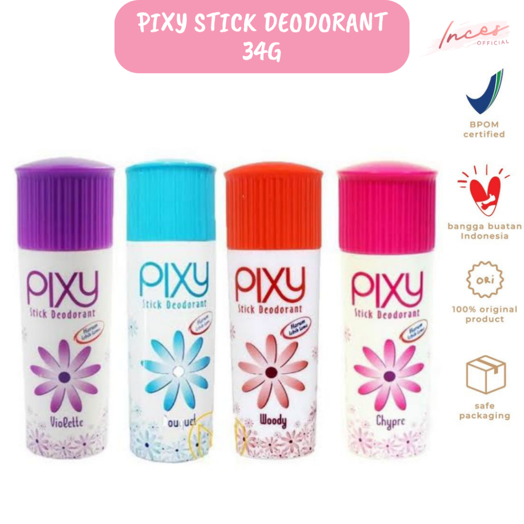 Jual 𝓲𝓷𝓬𝓮𝓼 - Pixy Stick Deodorant 34g | Shopee Indonesia