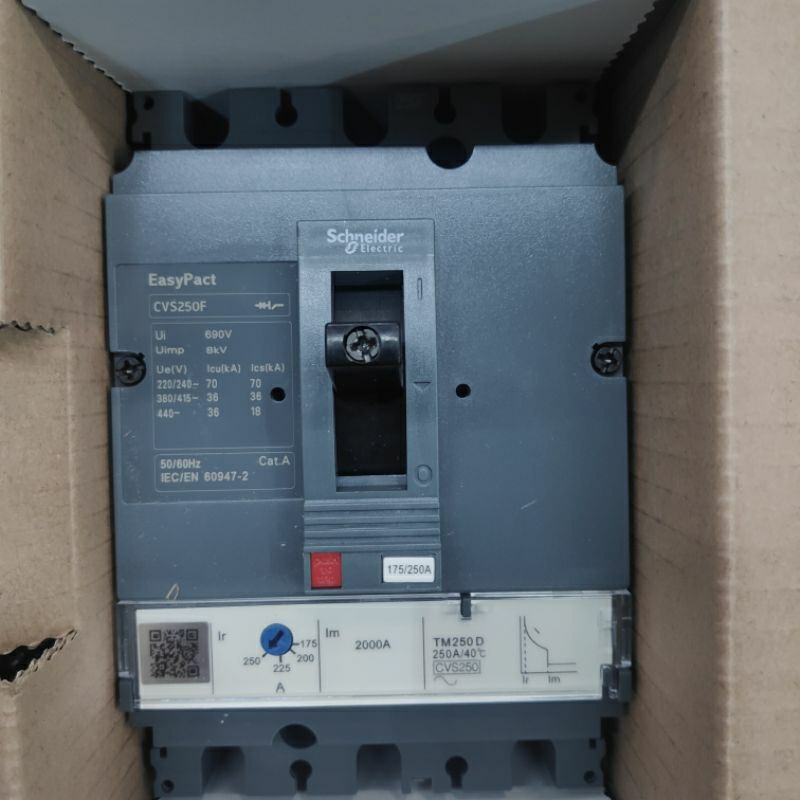 Jual MCCB CVS250F 3P 250A 36KA ADJUSTABLE 175-250A LV525333 | Shopee Indonesia