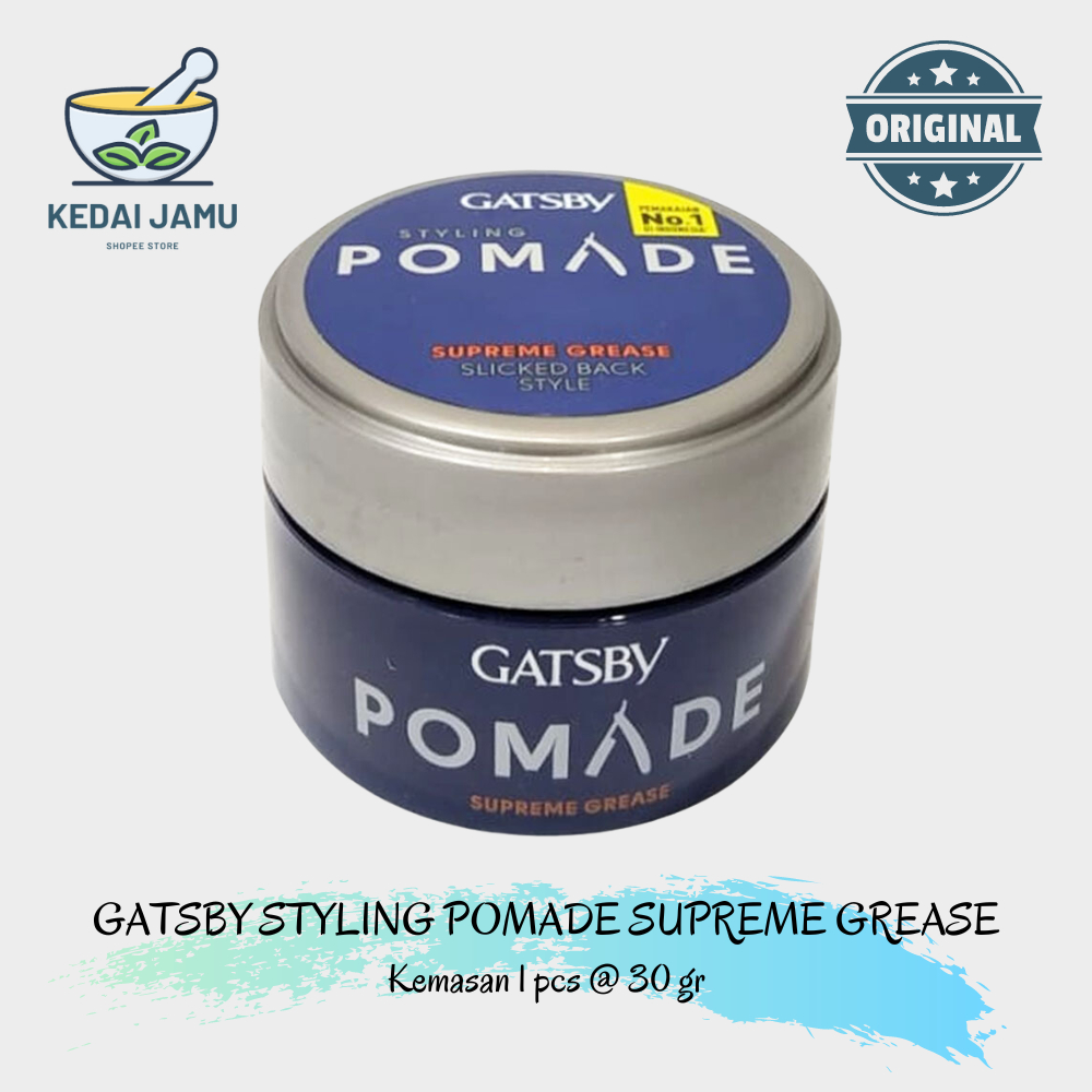 Jual GATSBY POMADE SUPREME 30 GR | Shopee Indonesia