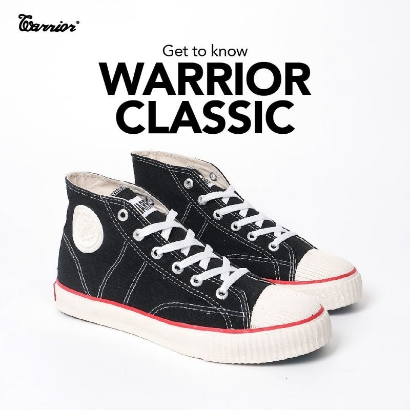 Jual Warrior Classic High cut Original size 34-43 - sepatu sekolah ...