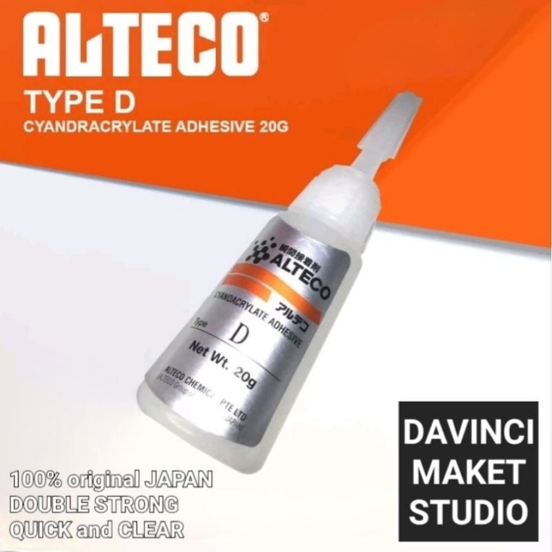 Jual Lem Alteco D 20gr - Lem Quick Strong Tube Botol Original Japan Epotec Untuk PVC Plastik ...